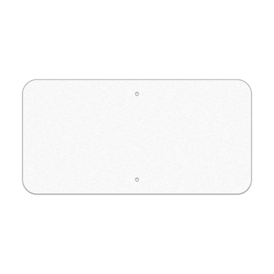 24" x 12" Reflective Street Name Sign Blank - Hall Signs