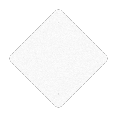 24" Diamond Reflective Sign Blank - Hall Signs