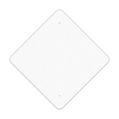 30" Diamond Reflective Sign Blank - Hall Signs