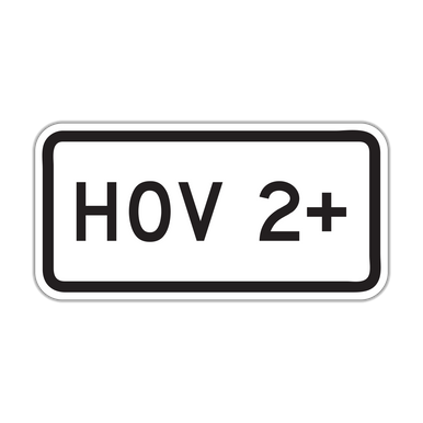 R3-5cP HOV 2+ - Hall Signs