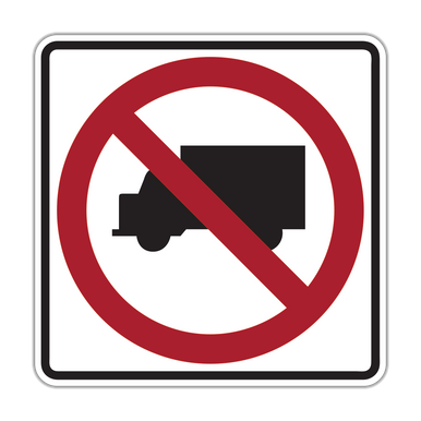 R5-2 No Trucks - Hall Signs
