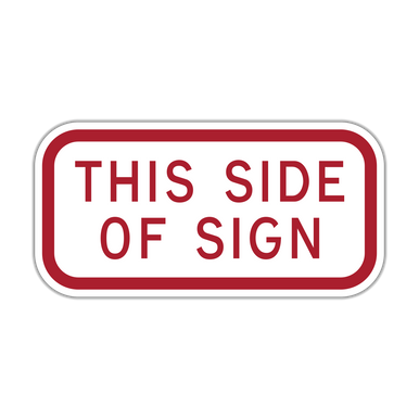 R7-202P This Side of Sign - Hall Signs