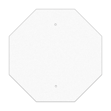 18" Octagon Reflective Sign Blank - Hall Signs