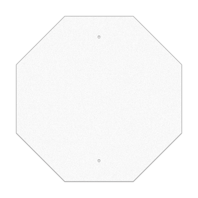 24" Octagon Reflective Sign Blank - Hall Signs