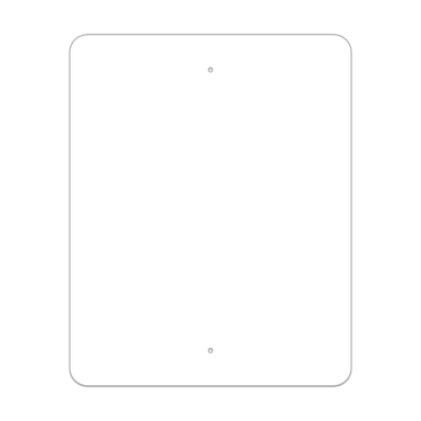 24" x 30" Painted Aluminum Sign Blank - Hall Signs