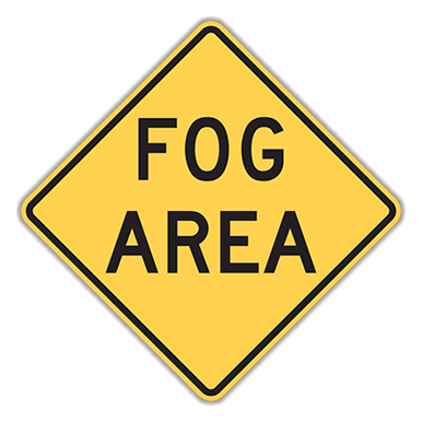 W8-22 Fog Area - Hall Signs