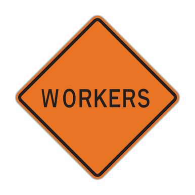 W21-1a Workers - Hall Signs