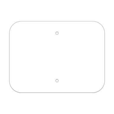 12" x 9" Painted Aluminum Sign Blank - Hall Signs