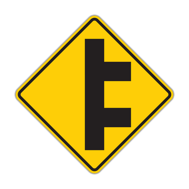 W2-8 Double Side Roads - Hall Signs