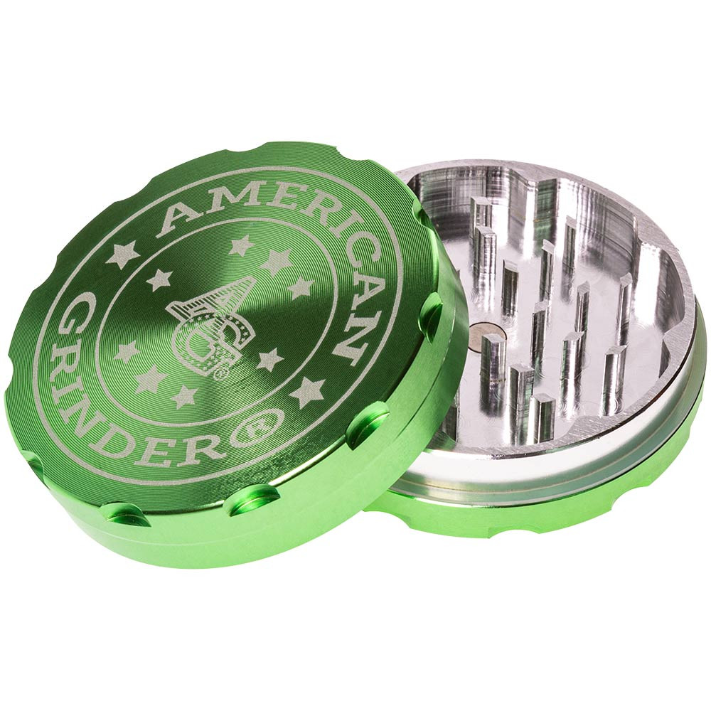 American Grinder 62mm 2 Part Grinder, Assorted Colors