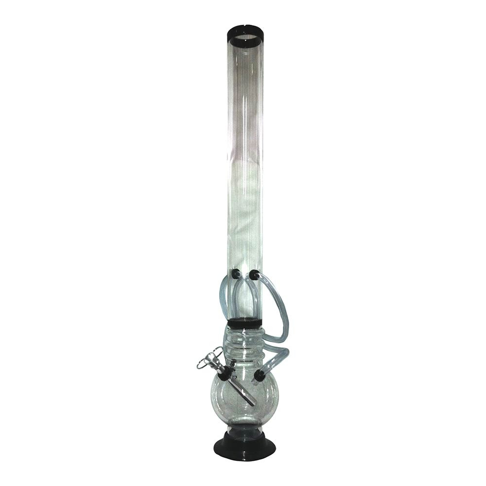 8" 90-Degree Acrylic Double Tube | Acrylic Water Tube Bong
