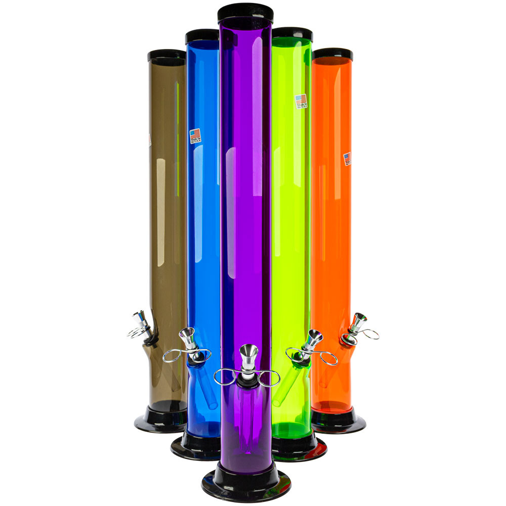 JM Enterprises 6" Skinny Straight Acrylic Bong 6 inch skinny acrylic ...