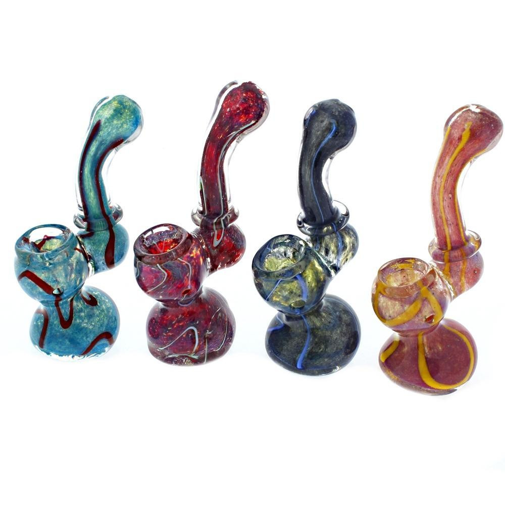 Glow in the Dark Glass Sherlock Pipe | Mini Bubbler