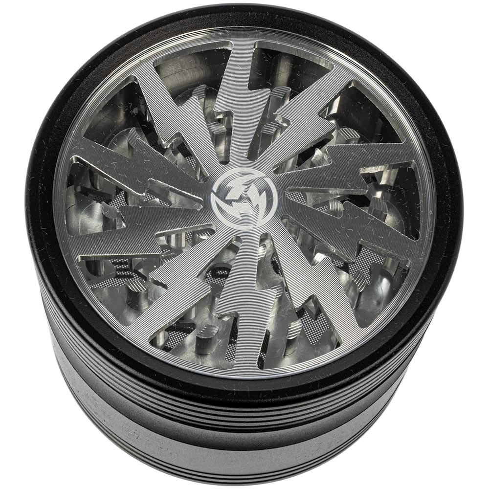 Sabertooth 64mm 4-Part Aluminum Clear Cyclone Grinder