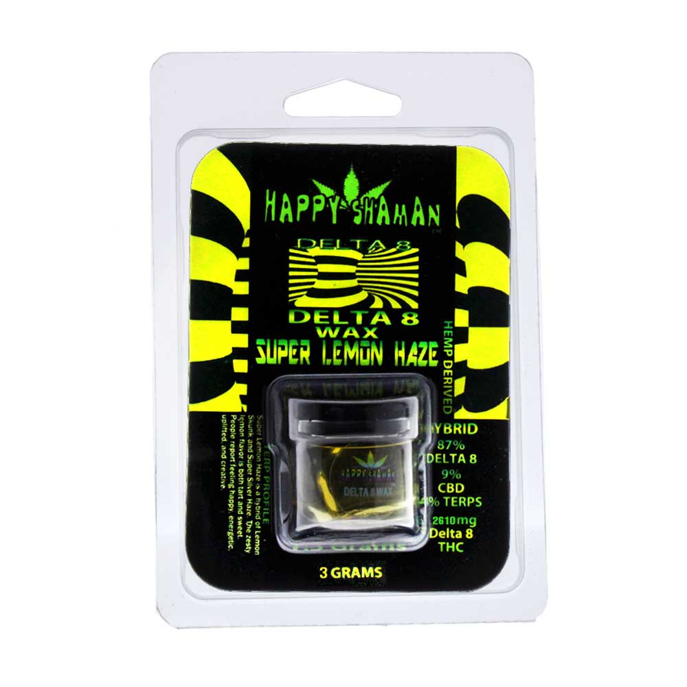 Happy Shaman 3 Gram Super Lemon Haze Delta 8 Wax - Waterbeds 'n' Stuff
