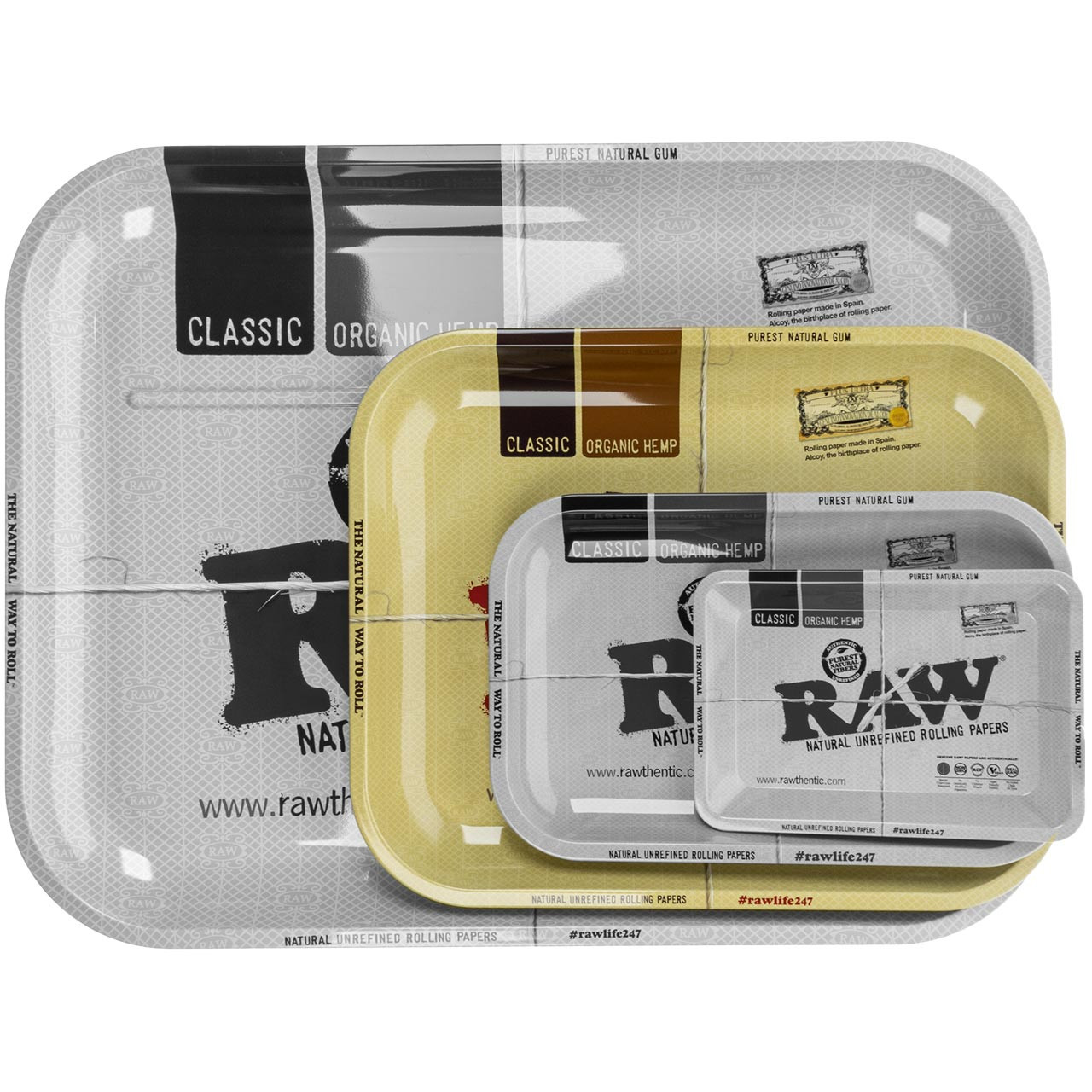Raw Classic Large Rolling Tray Waterbeds N Stuff