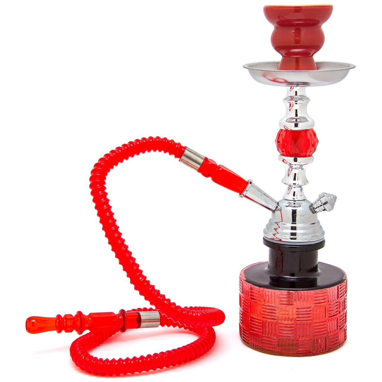 13" Ripple Hookah Kit with 1 Hose, Assorted Colors | Waterbeds 'n' Stuff