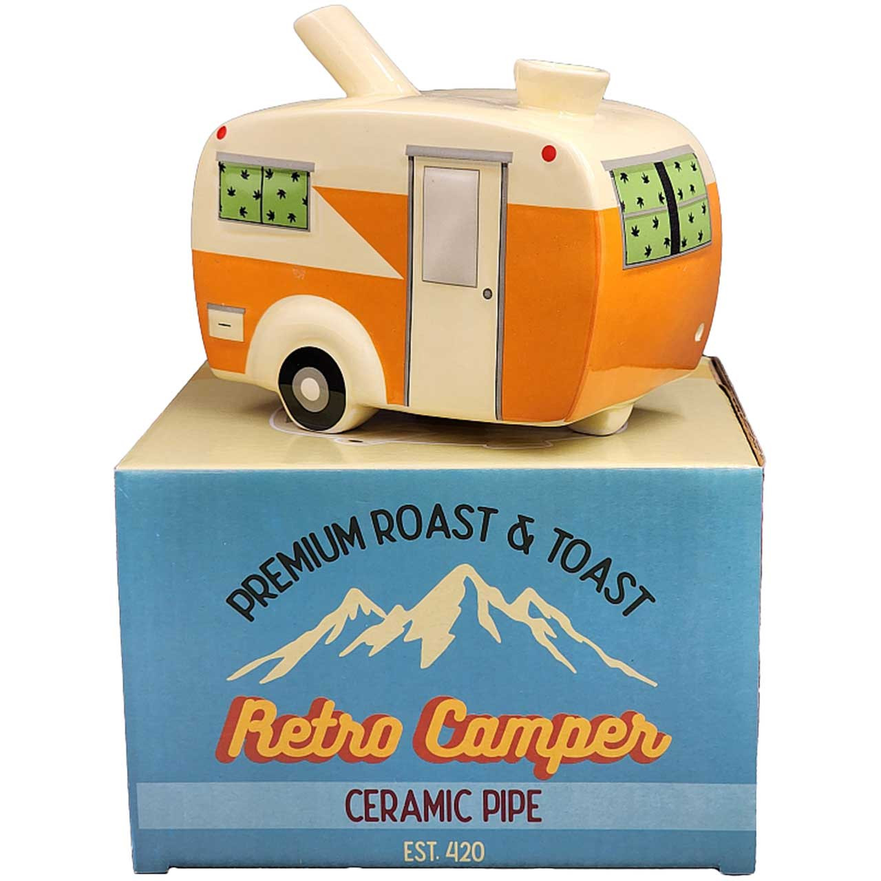Ceramic Retro Camper Pipe | Waterbeds 'n' Stuff