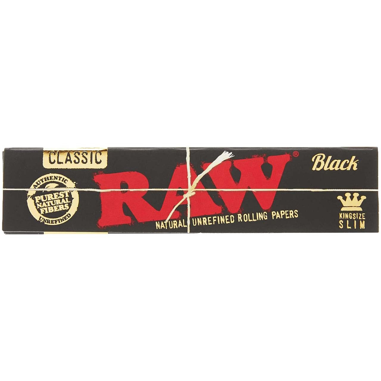 Raw Black King Size Slim Rolling Paper Waterbeds N Stuff