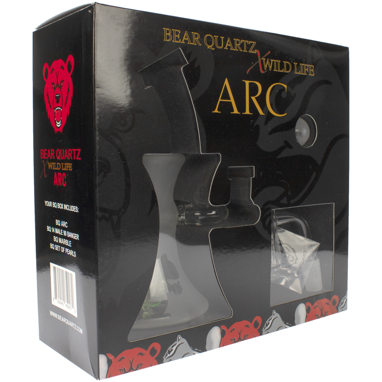 Bear Quartz x Wild Life Arc Dab Rig - Green | High Quality Dab Rig