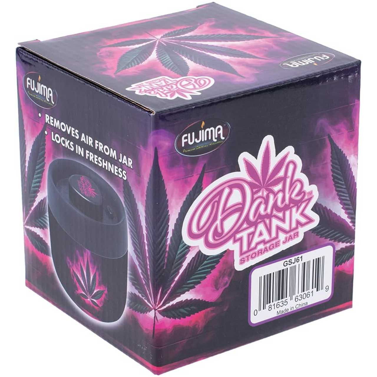Fujima Dank Tank Vacuum Jar – Neon Flame Leaf (400ml)