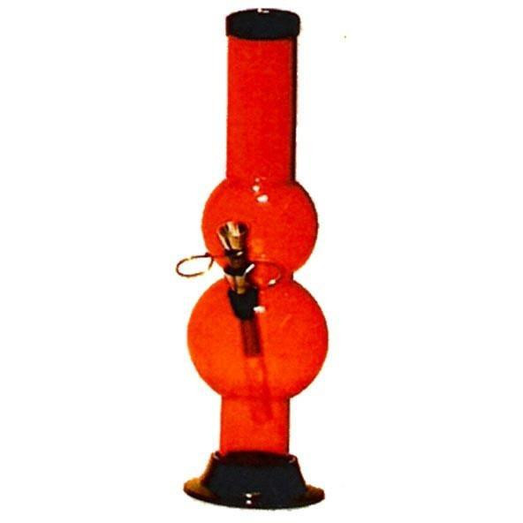 1.5" x 10" Acrylic Double Bubble Tube with Pull Slide | Bong