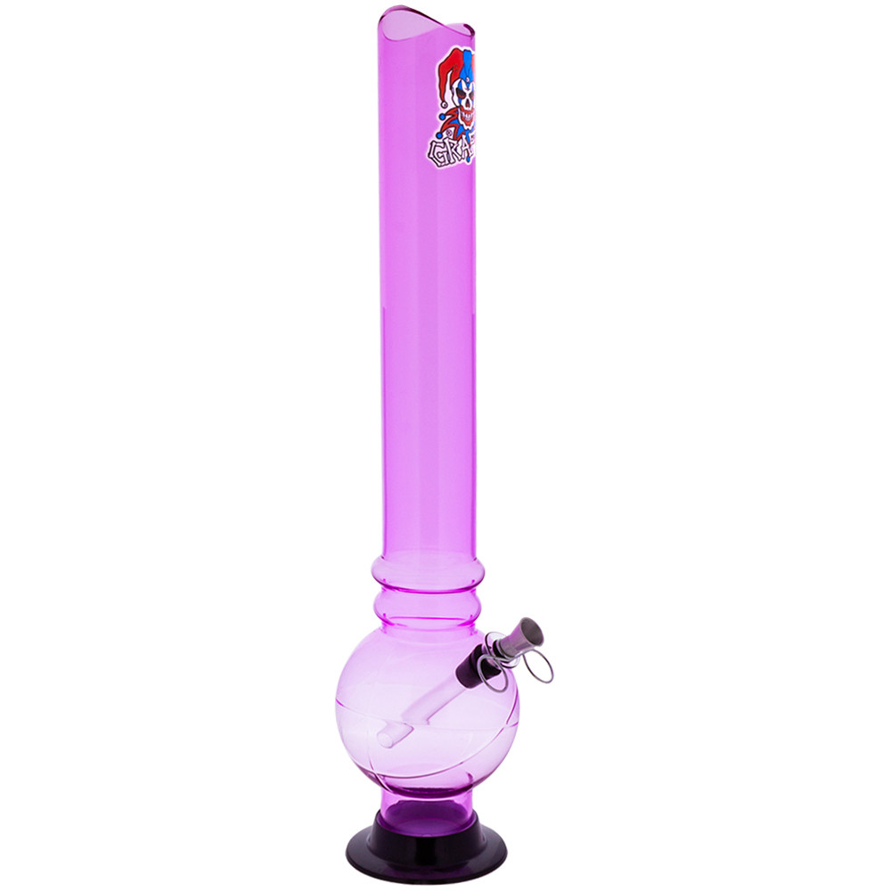 Graffix 18" Bubble Bong | 2" x 18" Acrylic Water Pipe