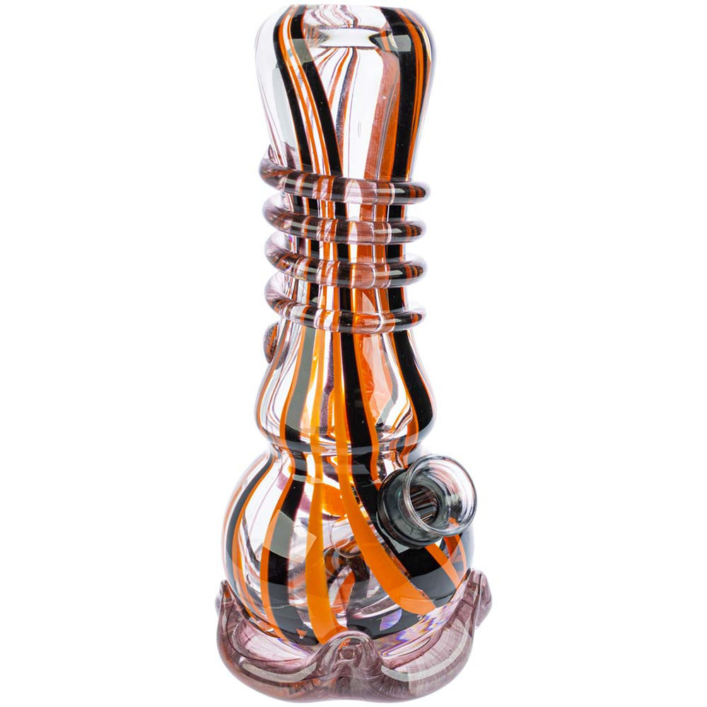 7" Mini Bubble Bong with Wrap | Small Glass Water Pipe
