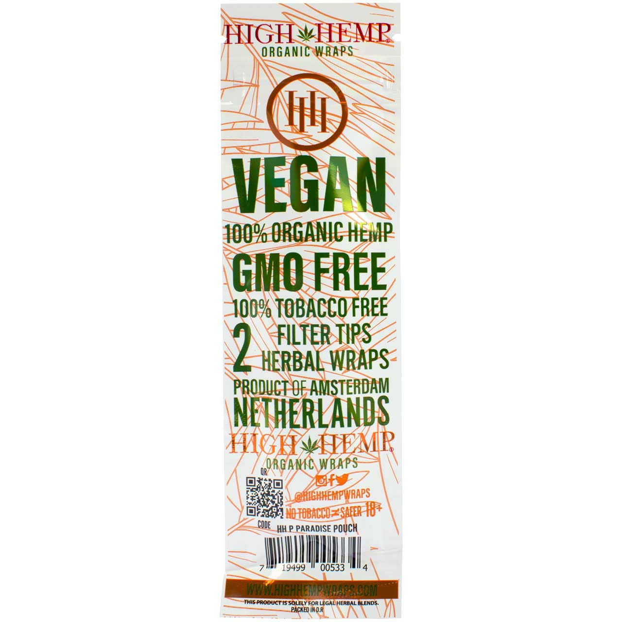 High Hemp Organic Wraps - 88888 88888 (Gum) | Waterbeds 'n' Stuff