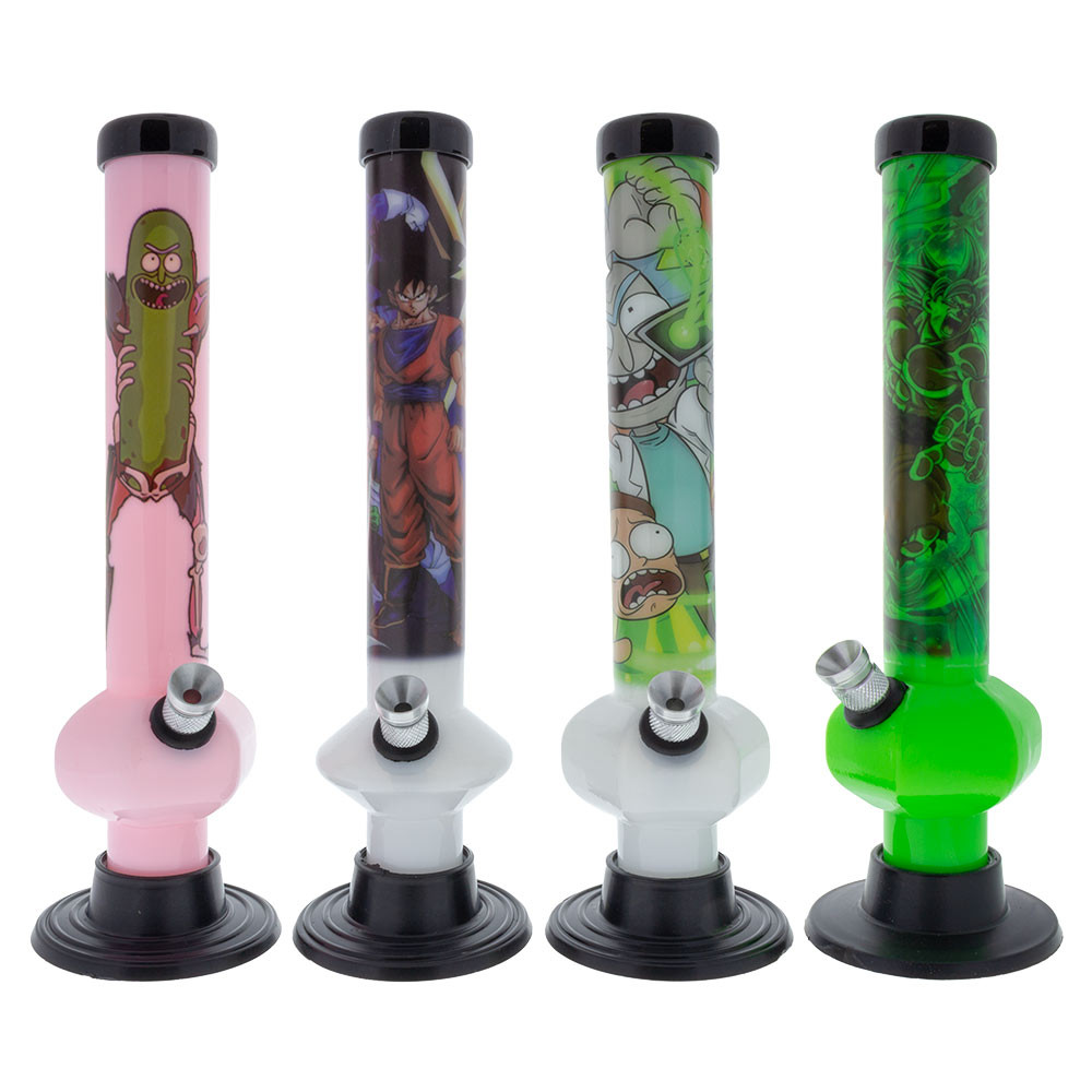 JM Enterprises 6" Skinny Straight Acrylic Bong | Water Pipe