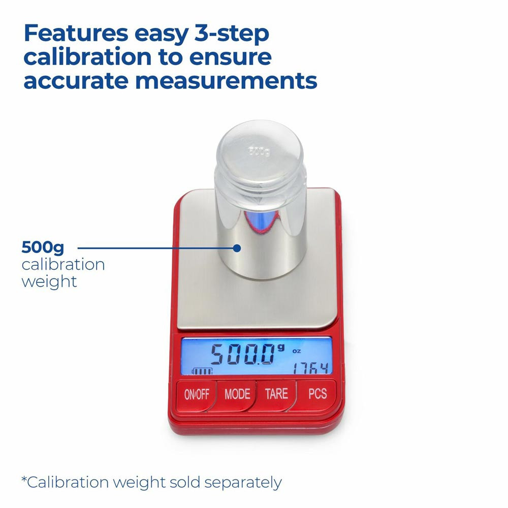 Digitz Trap 1200 Red Digital Pocket Scale | Waterbeds "n" Stuff