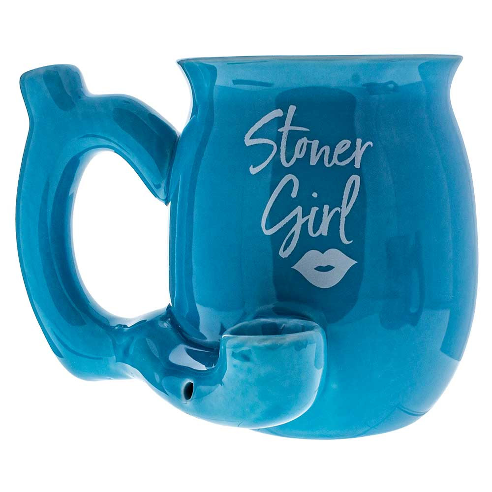 Stoner Dad Pipe Mug, Black | 11 oz Mug with Integrated Pipe