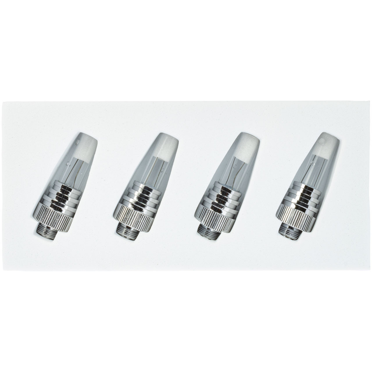 Lookah Seahorse Coil V: Quartz See-Through E-Nectar Collector Tips, 4-Pack