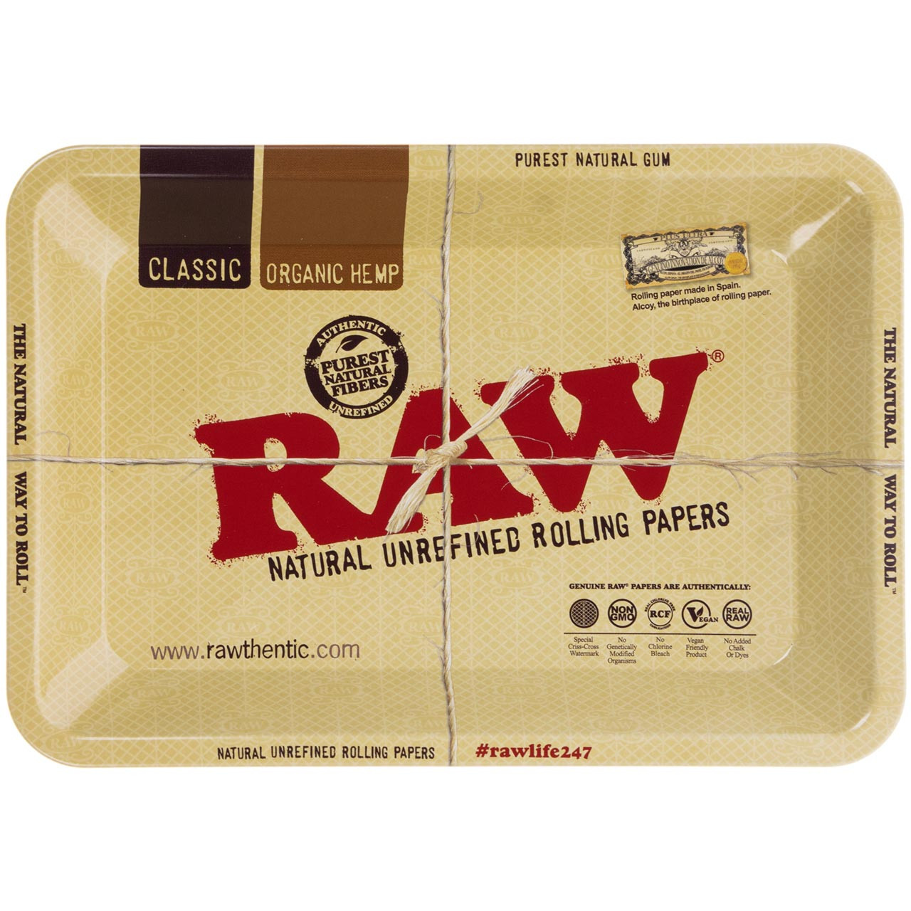 RAW Retro Aluminum Storage Tube | RAW Natural Rolling Papers