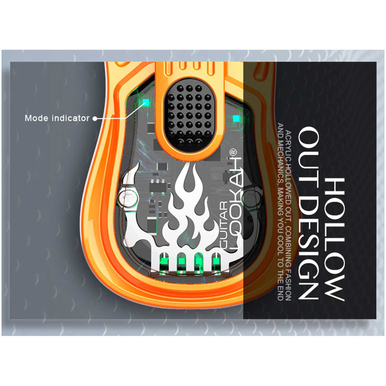 Guitar 510 Thread Vape Battery Guitar Shaped Vaporizer | Waterbeds 'n ...