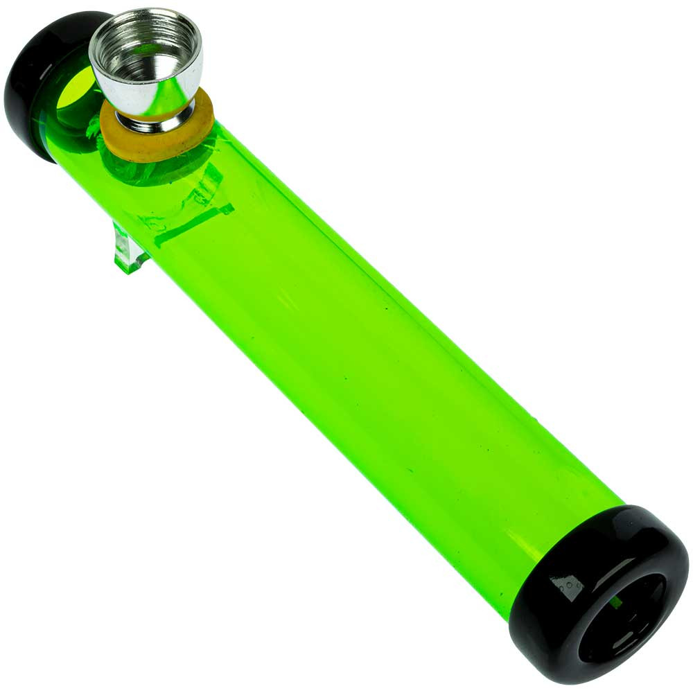 6" Acrylic Steamroller | 1" x 6" Pipe with Metal Bowl