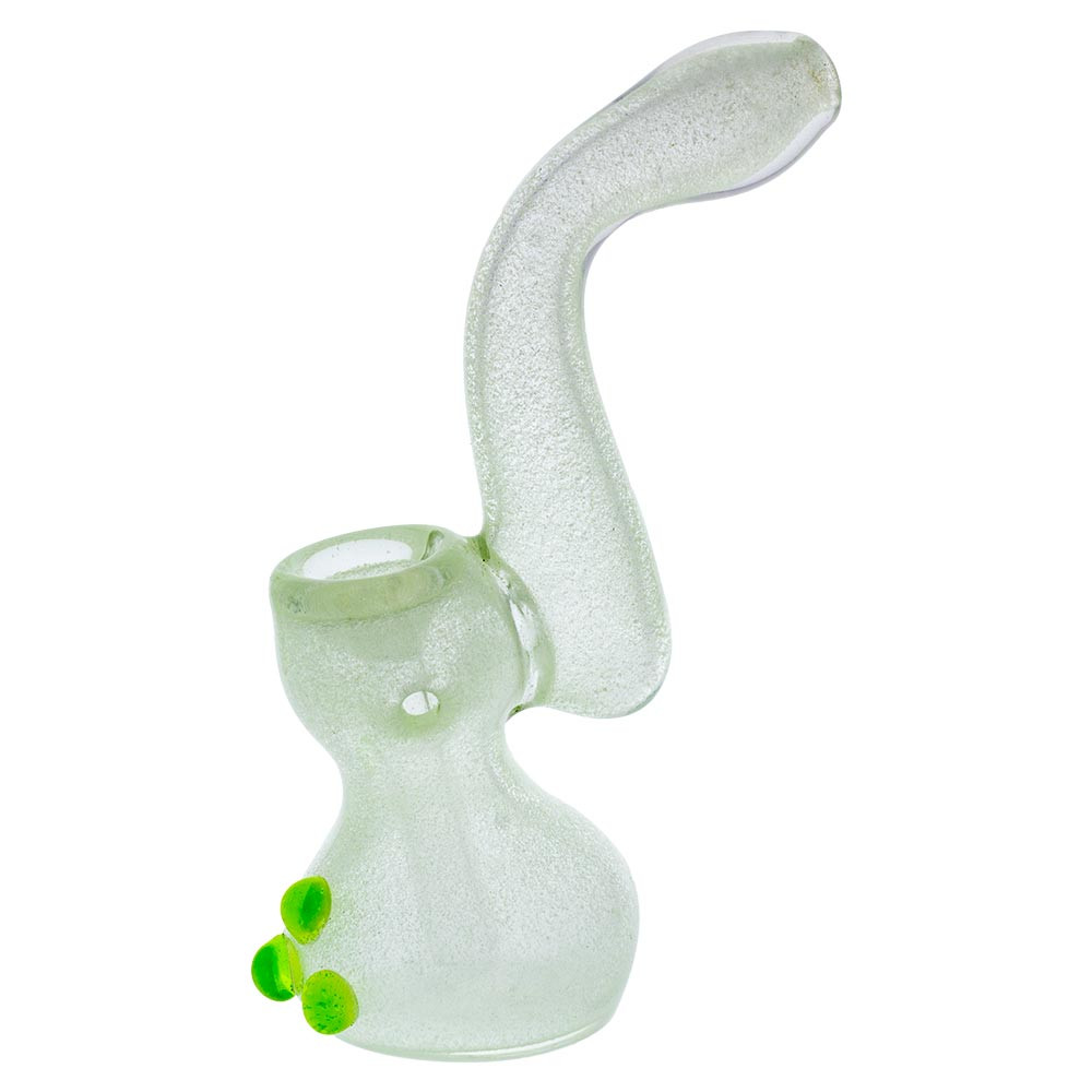 Glow in the Dark Glass Sherlock Pipe | Mini Bubbler