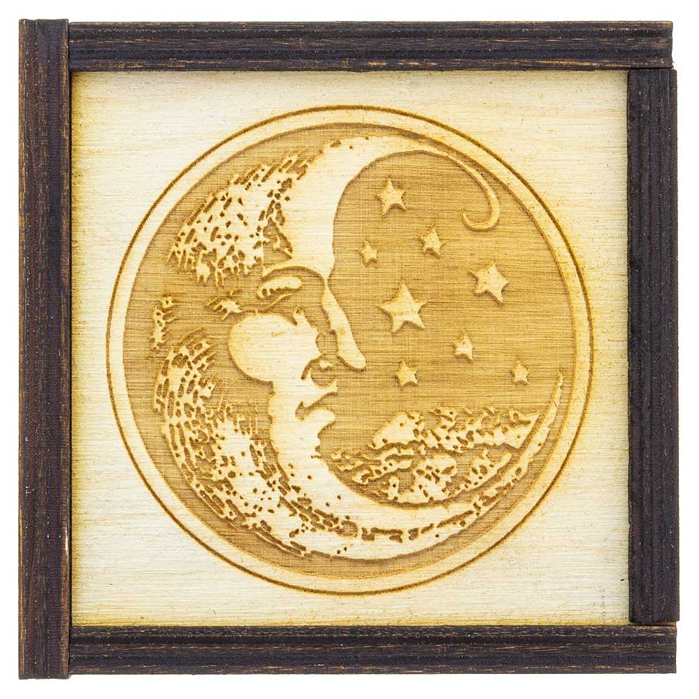 Moon Phases Medium Wooden Stash Box | American Made