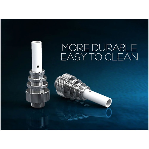 Lookah Seahorse Coil III: Ceramic Tube E-Nectar Collector Tips, 3-Pack