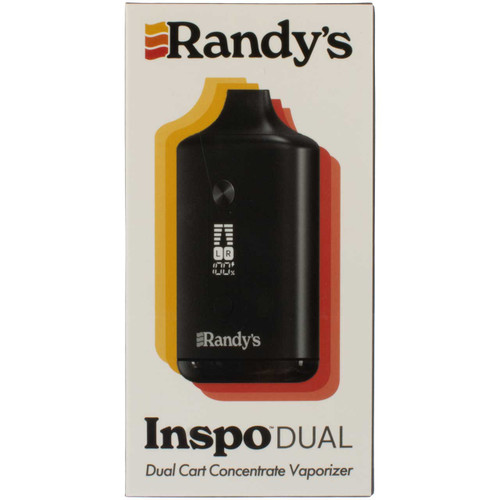 Randy's Inspo Dual - Dual Cart Concentrate Vaporizer - Noir Black | Multi-Cart Vaporizer