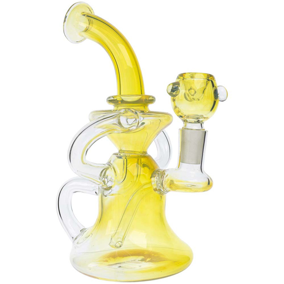 Aqua Works 10 Dual Uptake Recycler Glass Dab Rig Bong