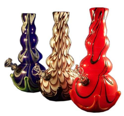 Attaglass 6" Small Glitter Bubble Bong | Soft Glass Pipe