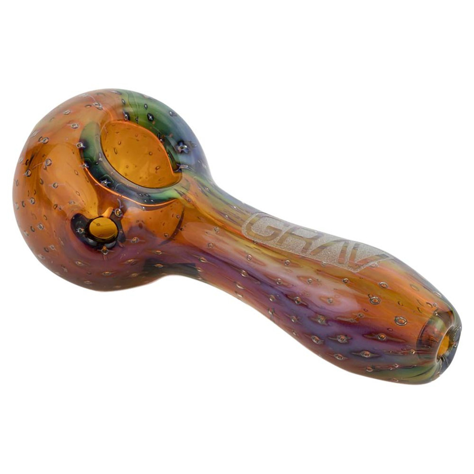 Grav Bubble Trap Spoon Pipe | Inverted Ash Catch Mouthpiece