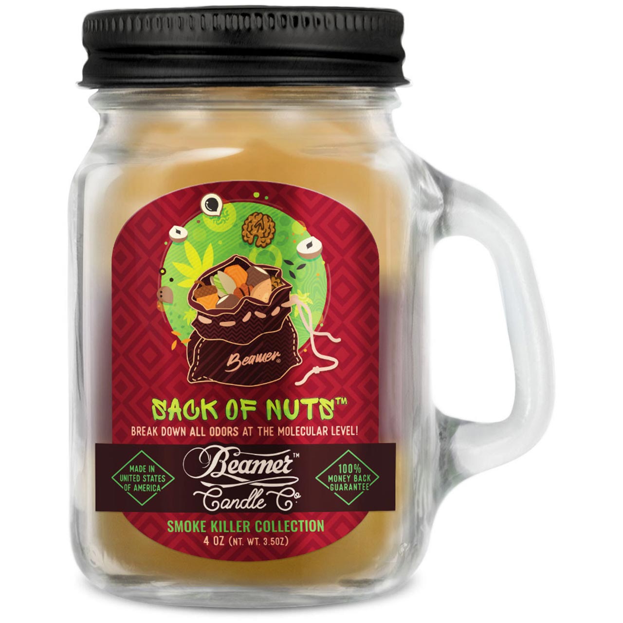 Beamer Candle Co. Sack of Nuts Odor Eliminating Mini Candle