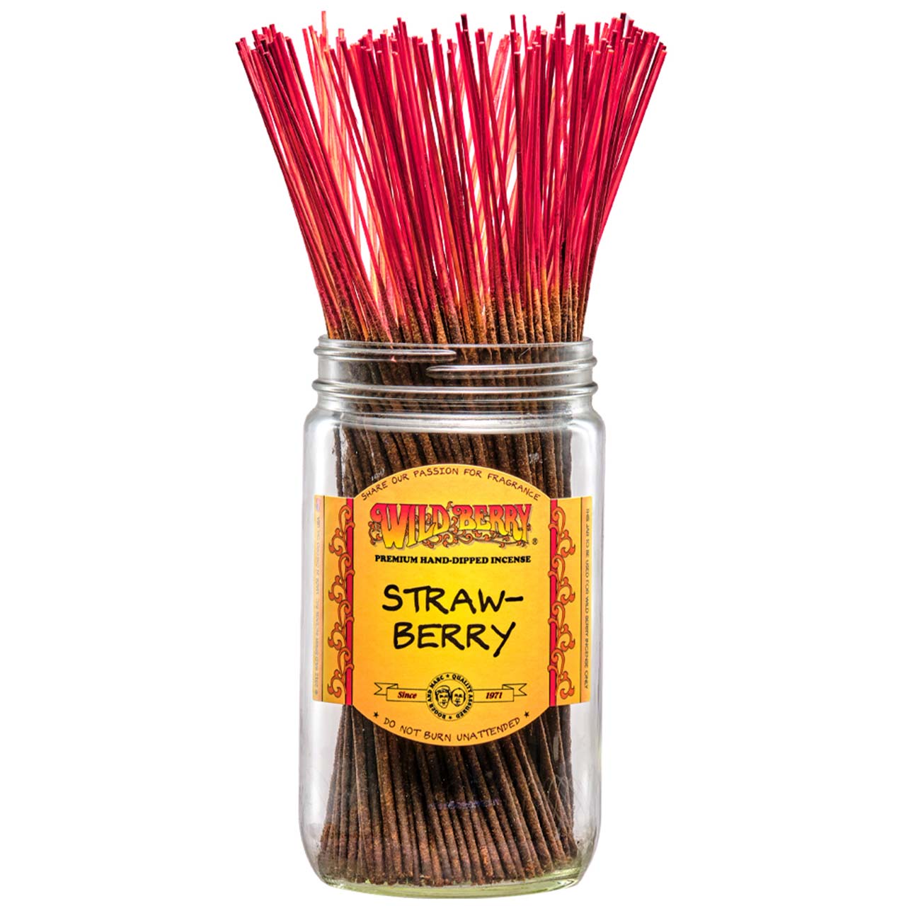 Wild Berry Traditional Incense Sticks - Strawberry, 100 Sticks