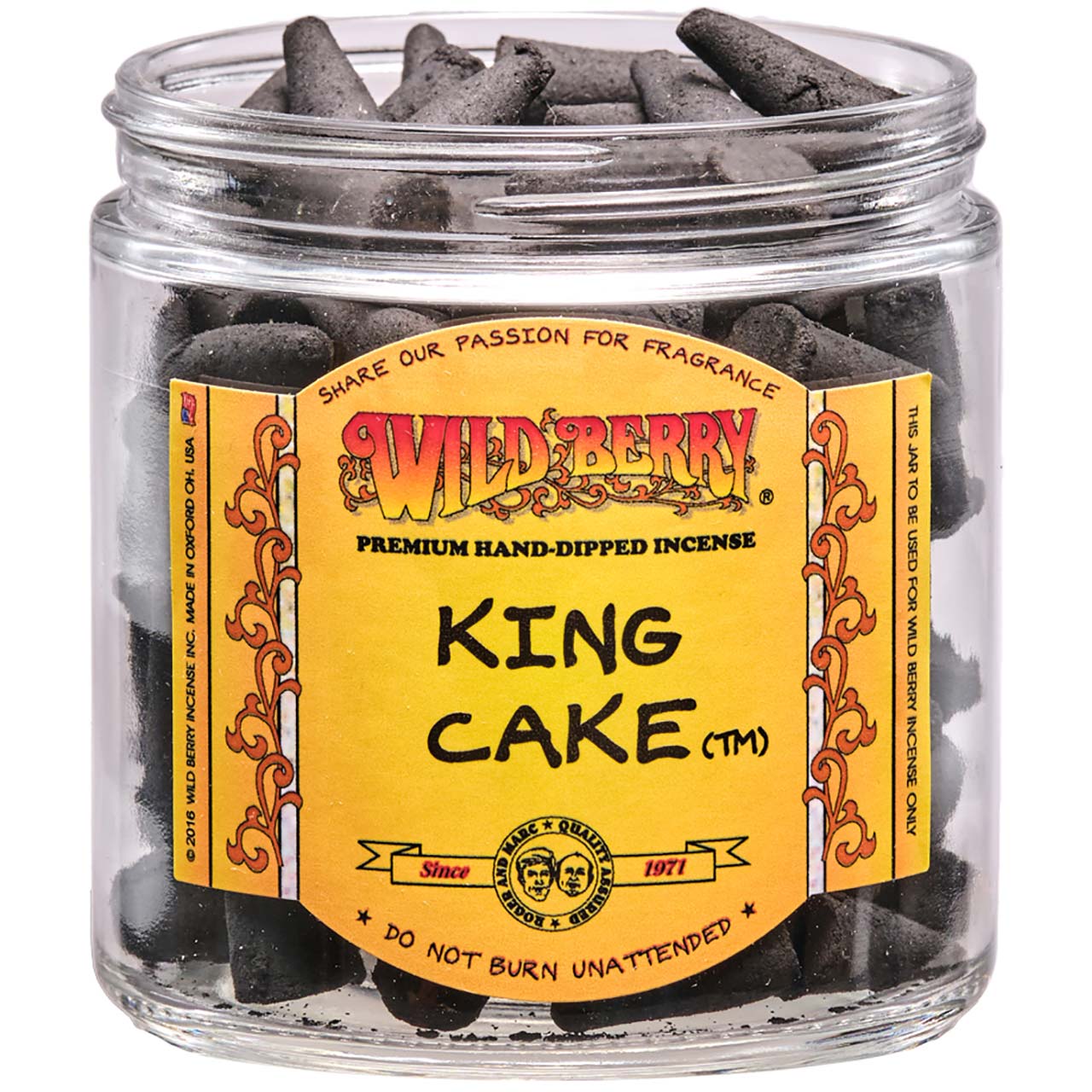 Wild Berry Incense Cones - King Cake, 100 Cones