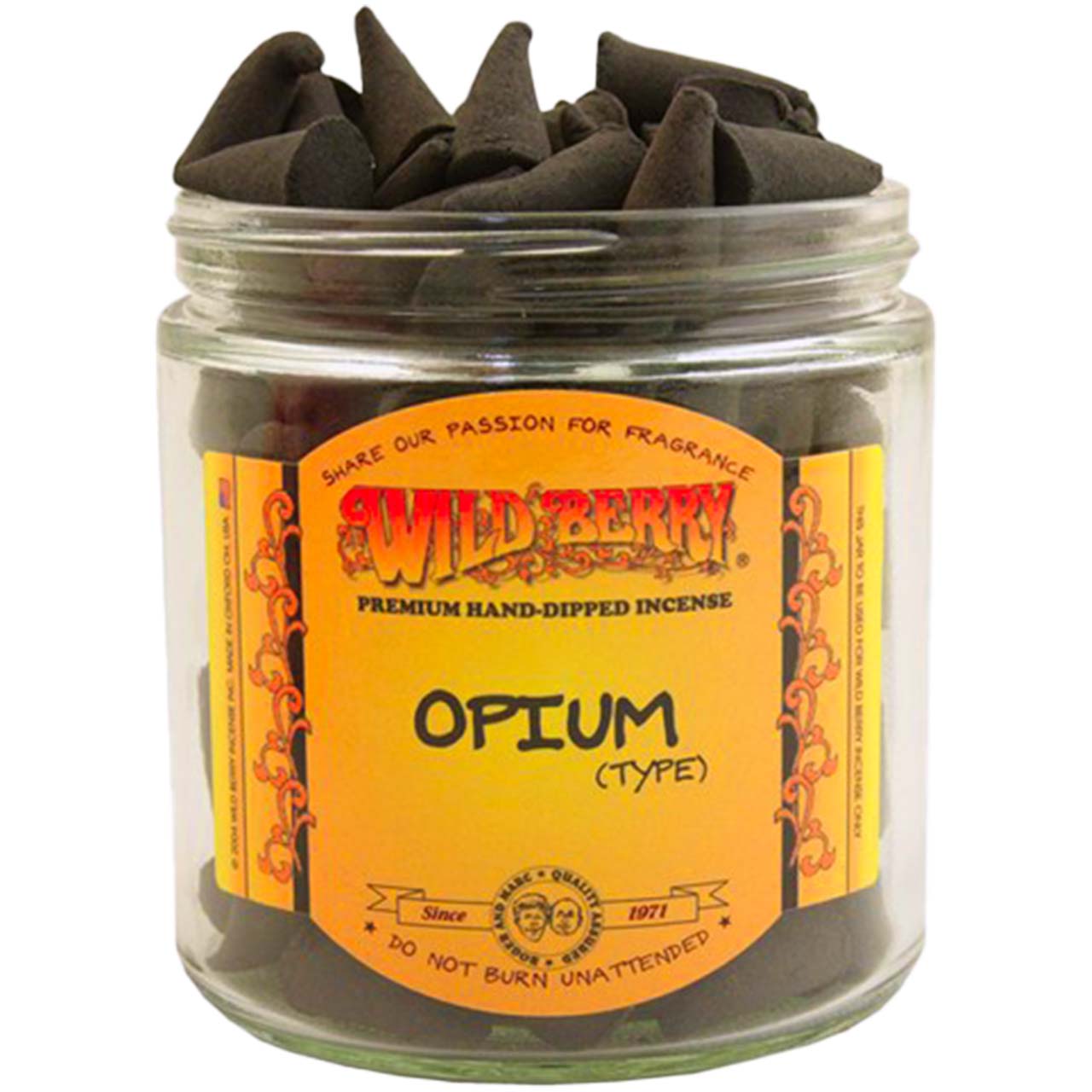 Wild Berry Incense Cones - Opium (Type), 100 Cones