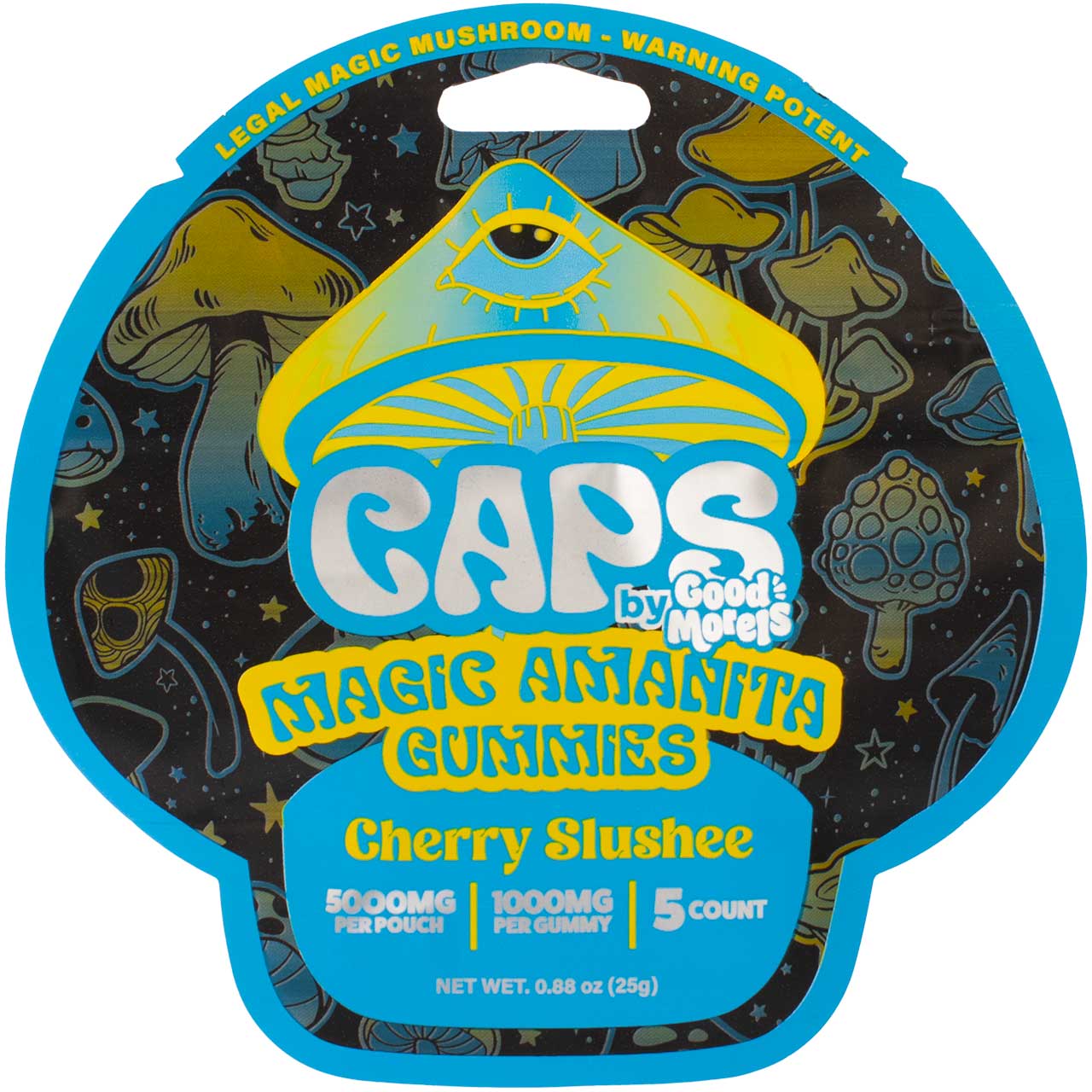 Caps 5000 mg Magic Amanita Gummies - Cherry Slushee, 5-Count ...