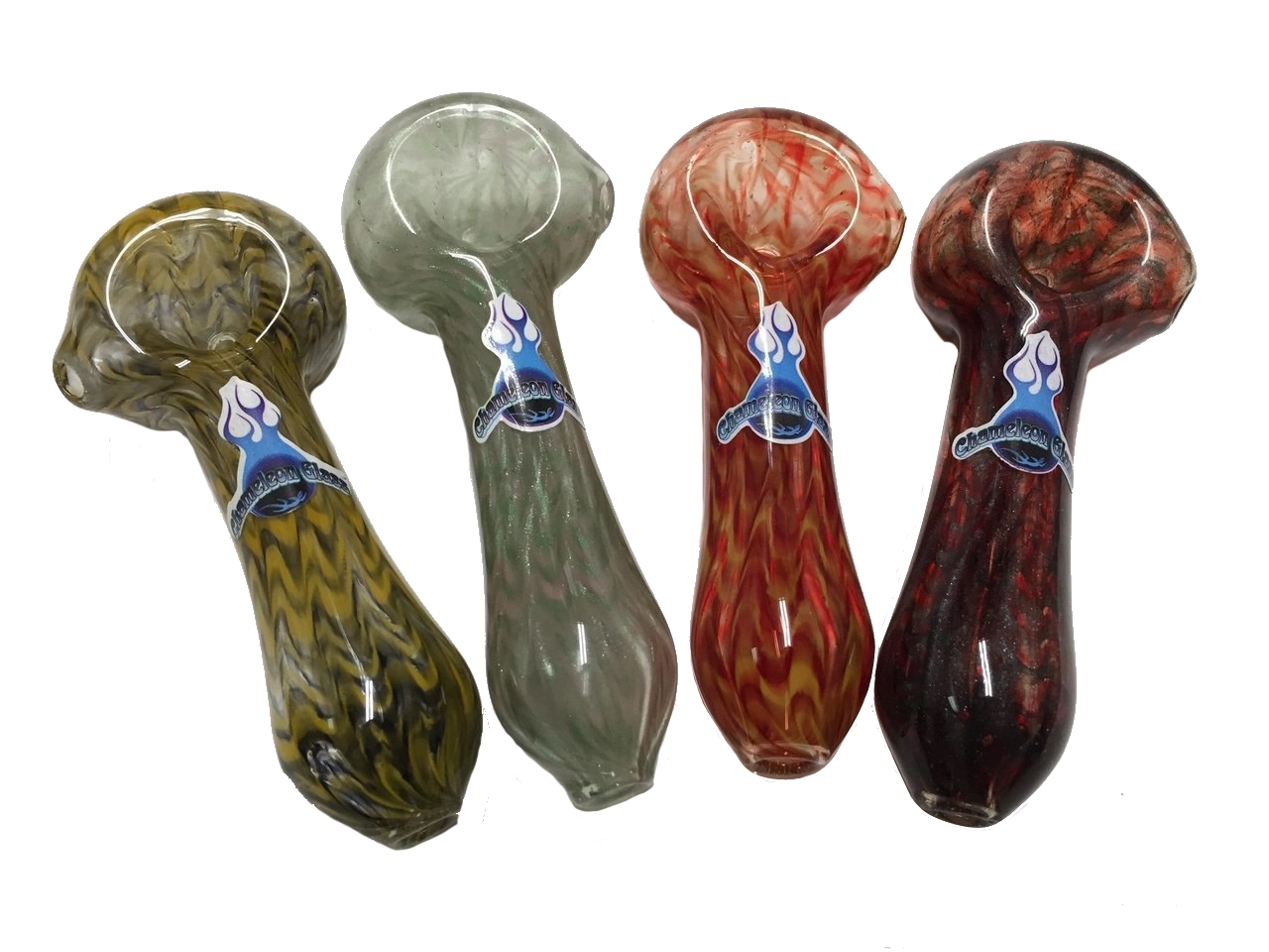 Chameleon Glass Waterfall Pipe | Handblown Glass Piece