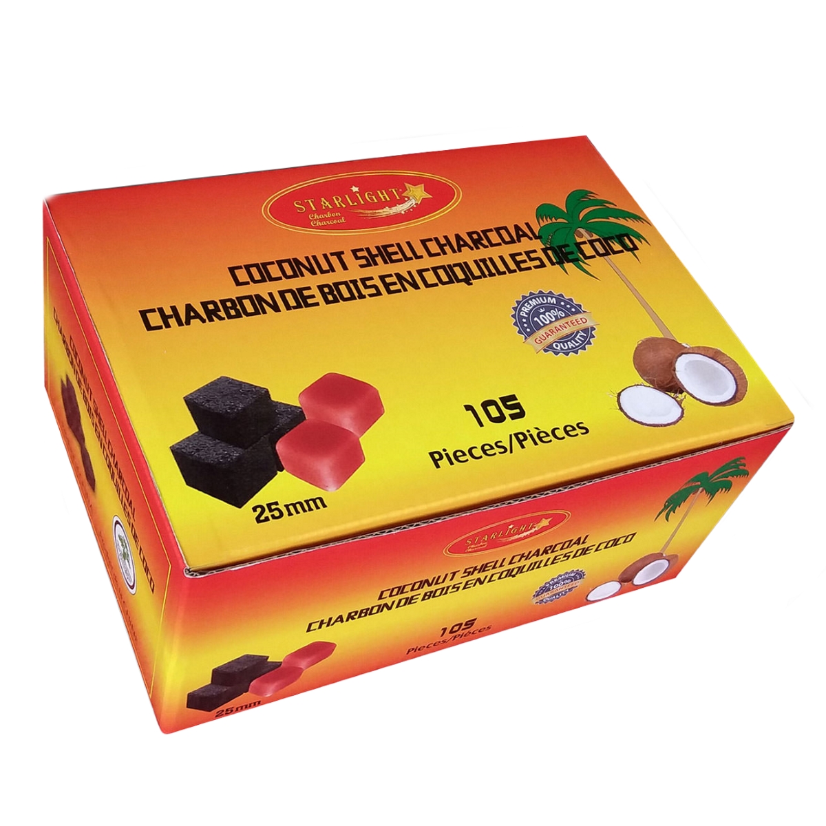 Starlight 25mm Coconut Shell Charcoal Cubes